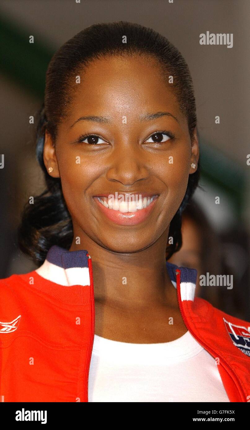 Singer Jamelia on the catwalk as she is unveiled as the new face of Rbk ...