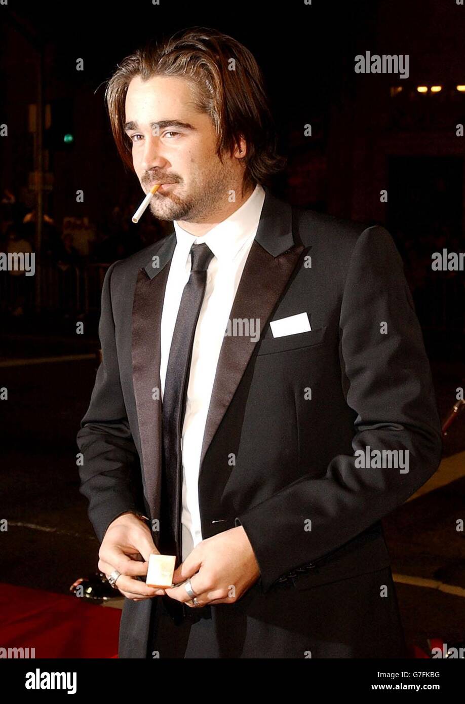 Actor Colin Farrell arrives for the premiere of his latest film ...