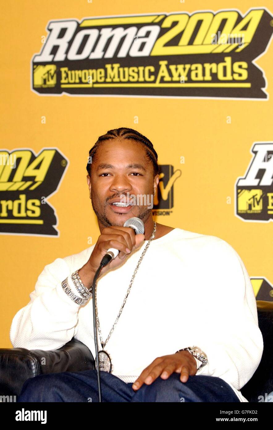 Rap artist xzibit press conference photocall ahead mtv europe music hi ...