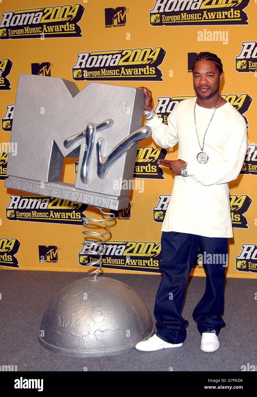 Rap artist xzibit press conference photocall ahead mtv europe music hi ...