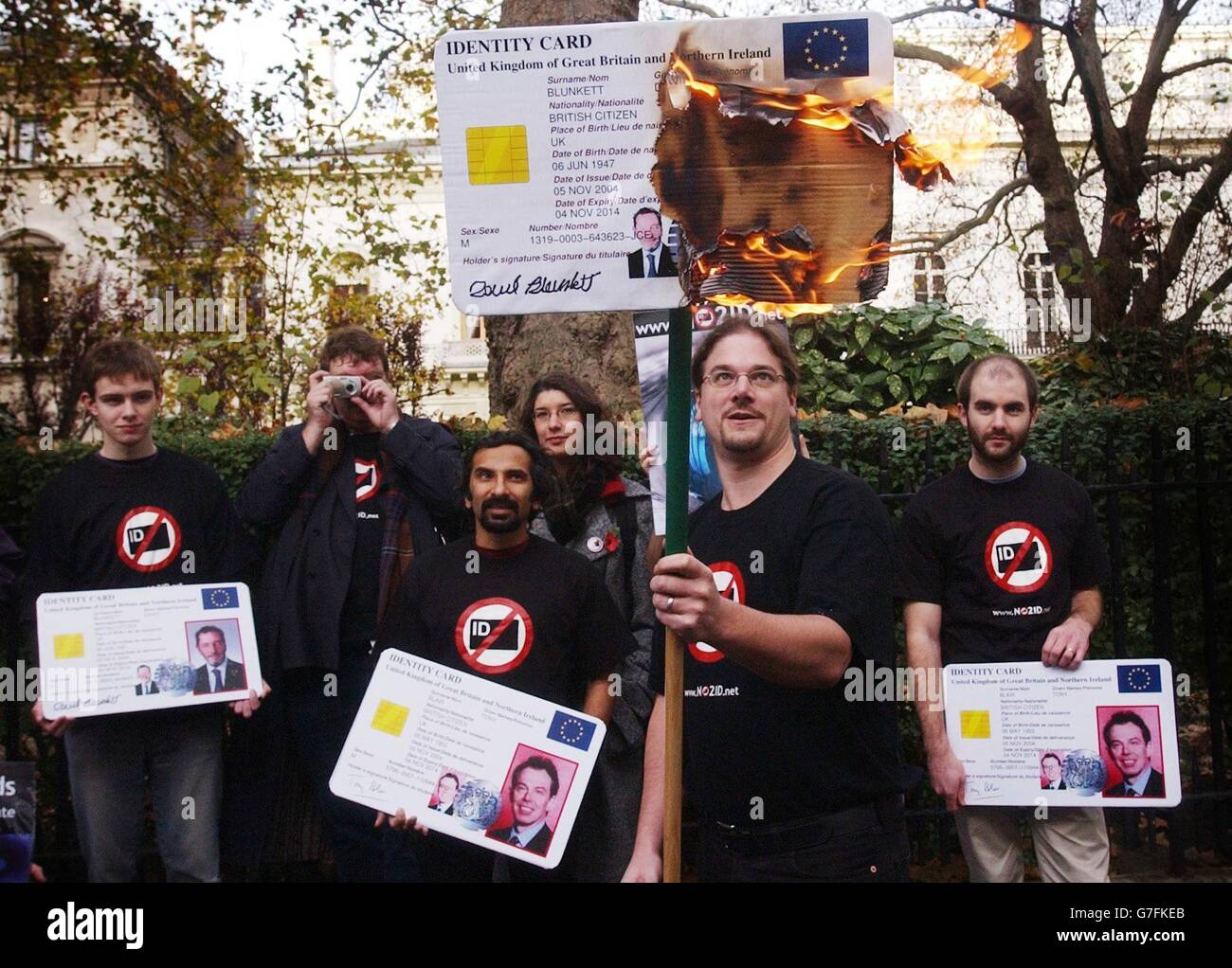ID Card Protest Stock Photo - Alamy