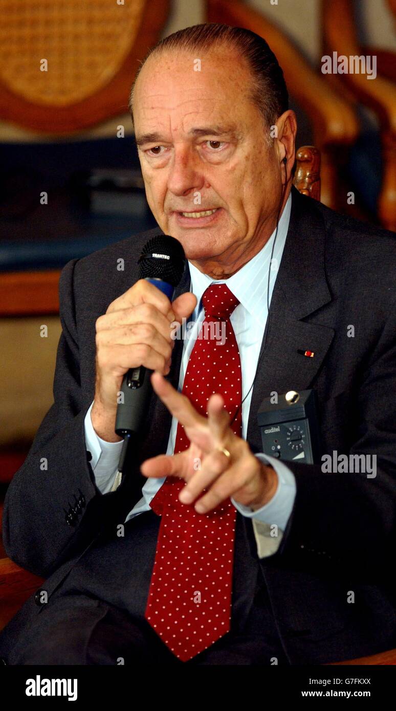 Jacques Chirac Visit Stock Photo - Alamy