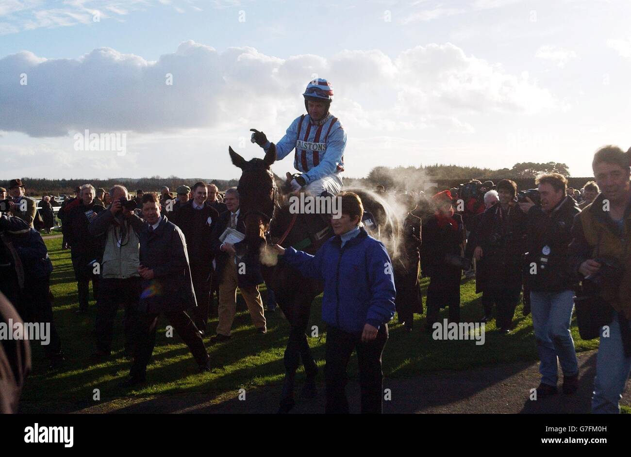 Best Mate and jockey Timmy Murphy enter the winners' enclosure after ...