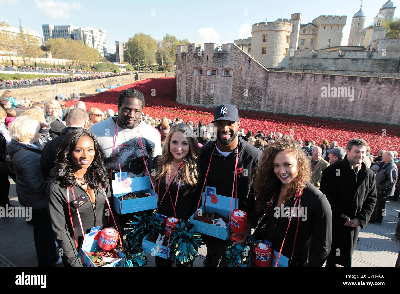 Jacksonville Jaguars players Sen'Derrick (left) and Marcedes Lewis with ...