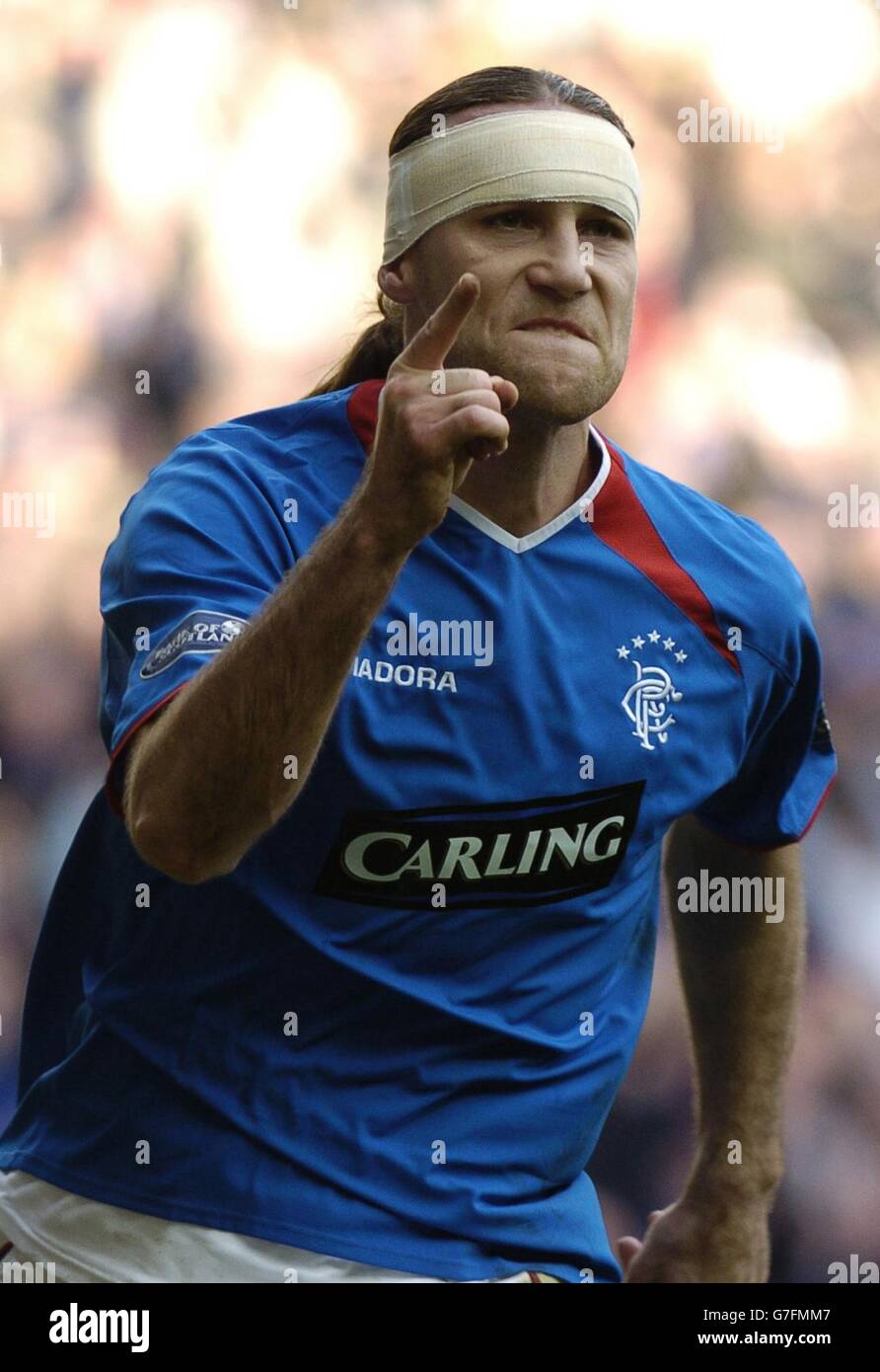 Rangers dado prso celebrates scoring hi-res stock photography and ...