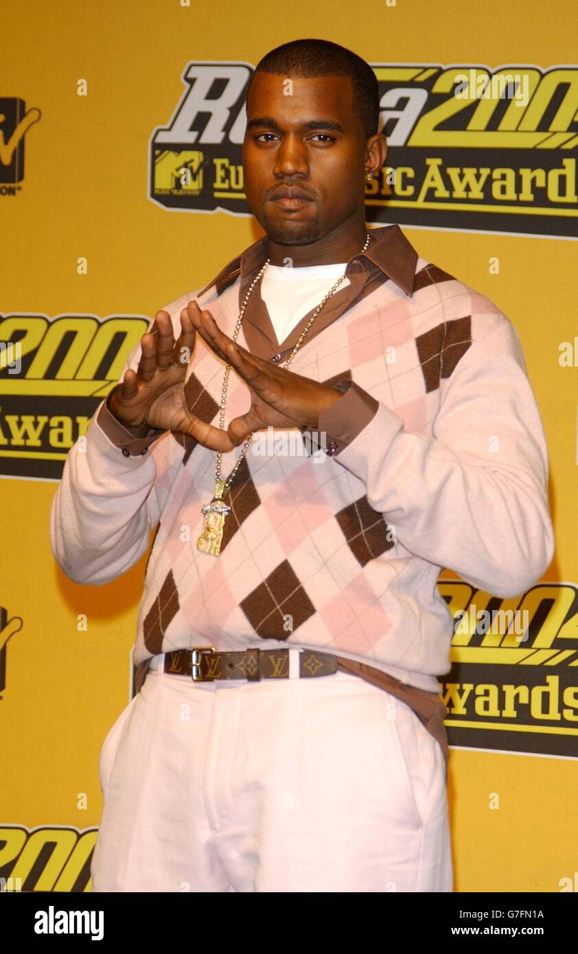 The MTV Europe Music Awards 2004. Kanye West during the 11th annual MTV ...