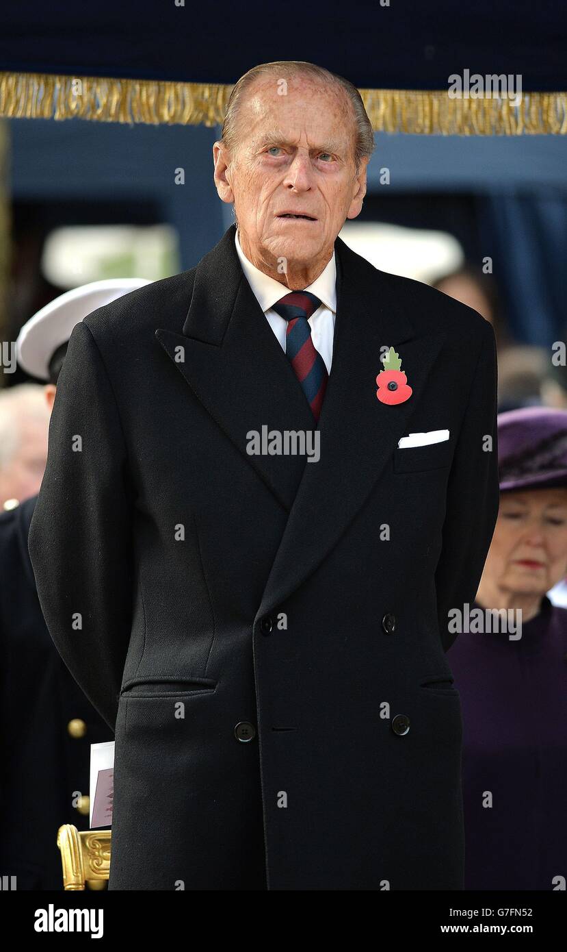 Flanders field memorial service outside guards chapel hi-res stock ...