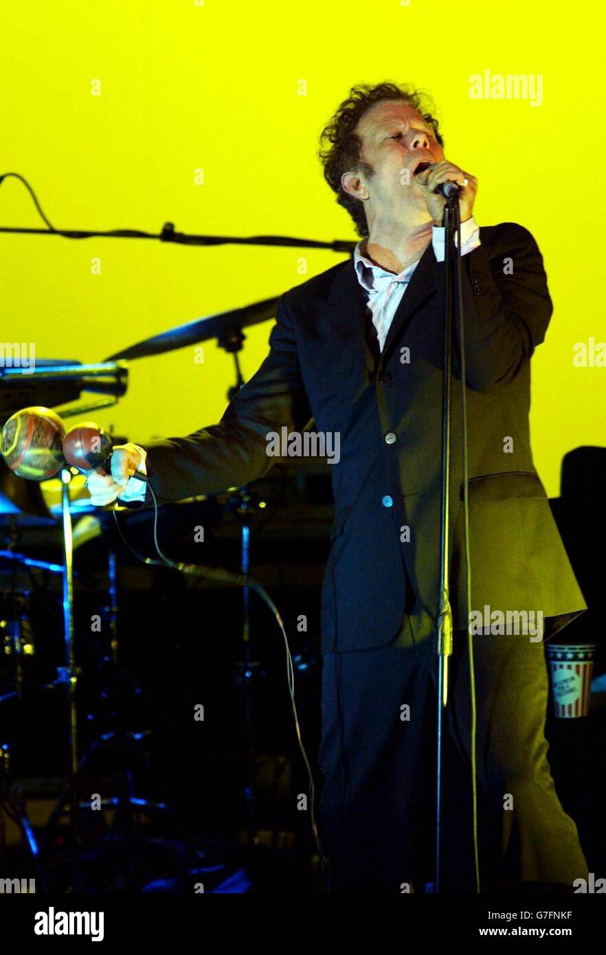 Tom Waits Concert. US singer-songwriter Tom Waits performs live on ...