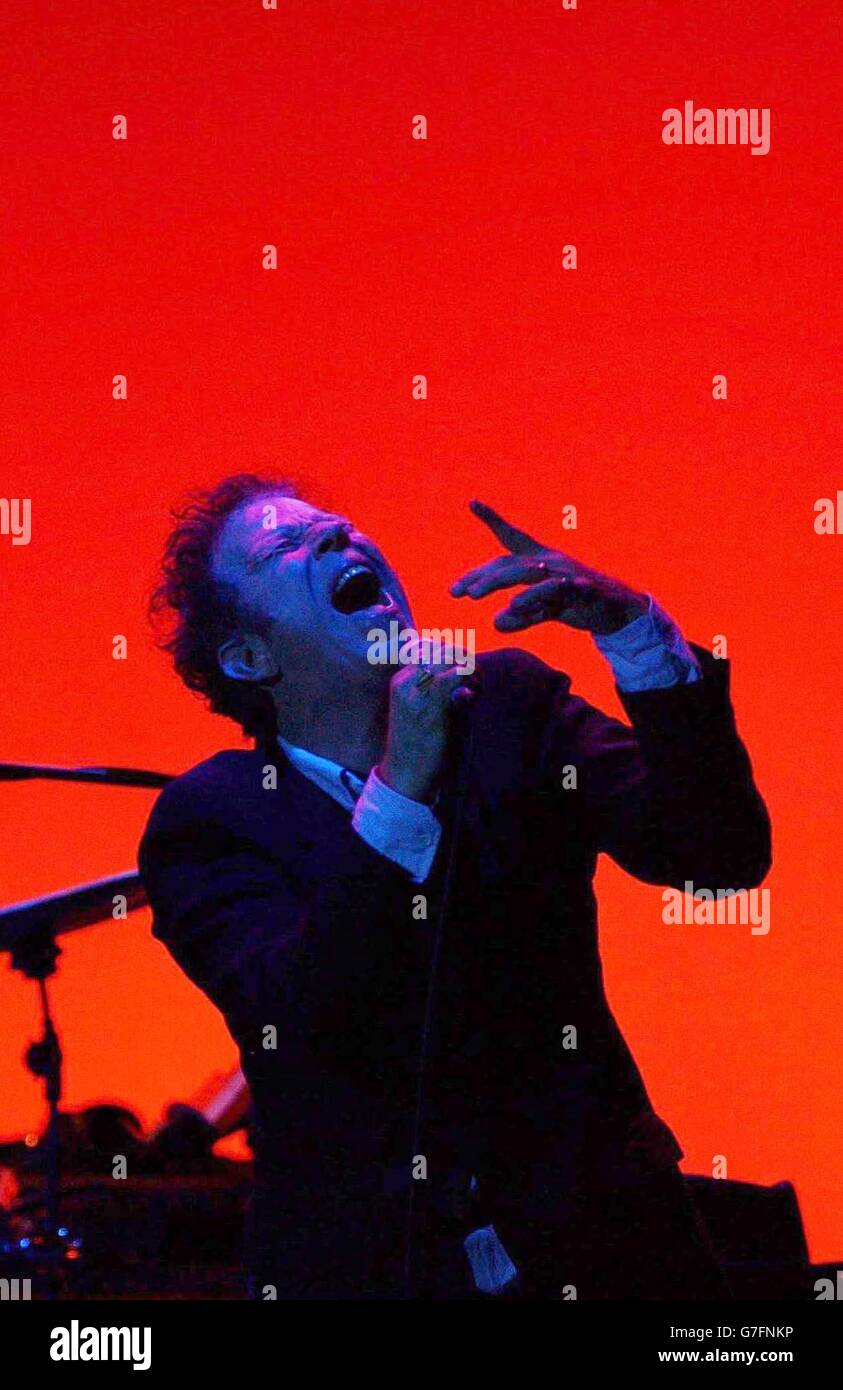 US singer-songwriter Tom Waits performs live on stage at the Carling ...