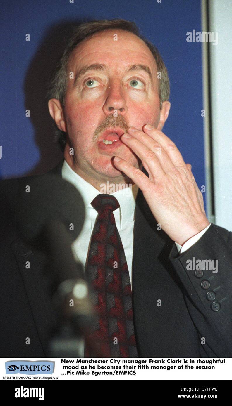 New Manchester City manager Frank Clark is in thoughtful mood as he ...