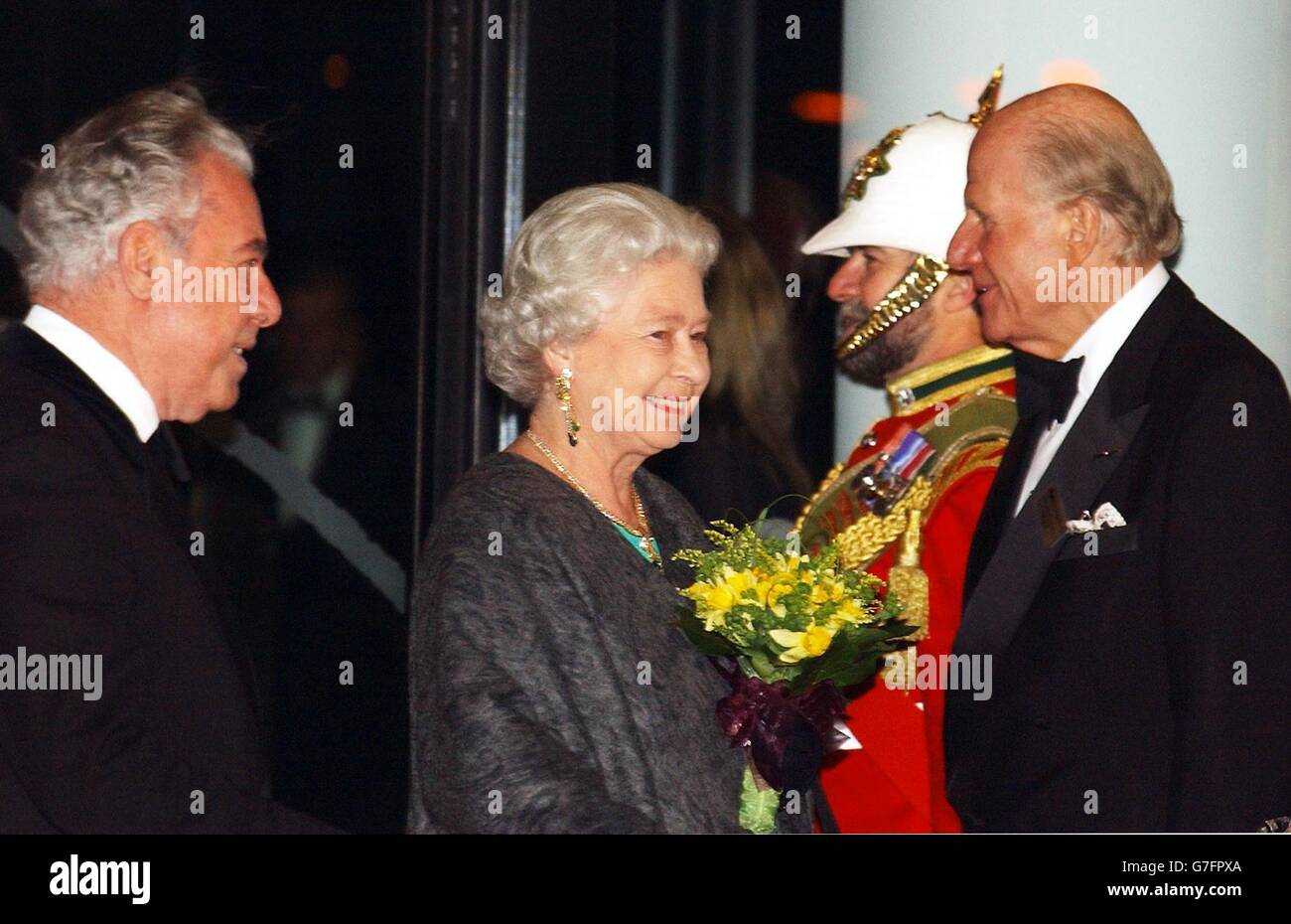 Britain's Queen Elizabeth II with Lord Lt. South Glamorgan Capt. Norman ...