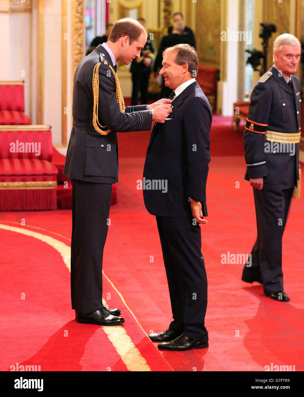 Is made obe duke cambridge investiture ceremony buckingham palace hi ...