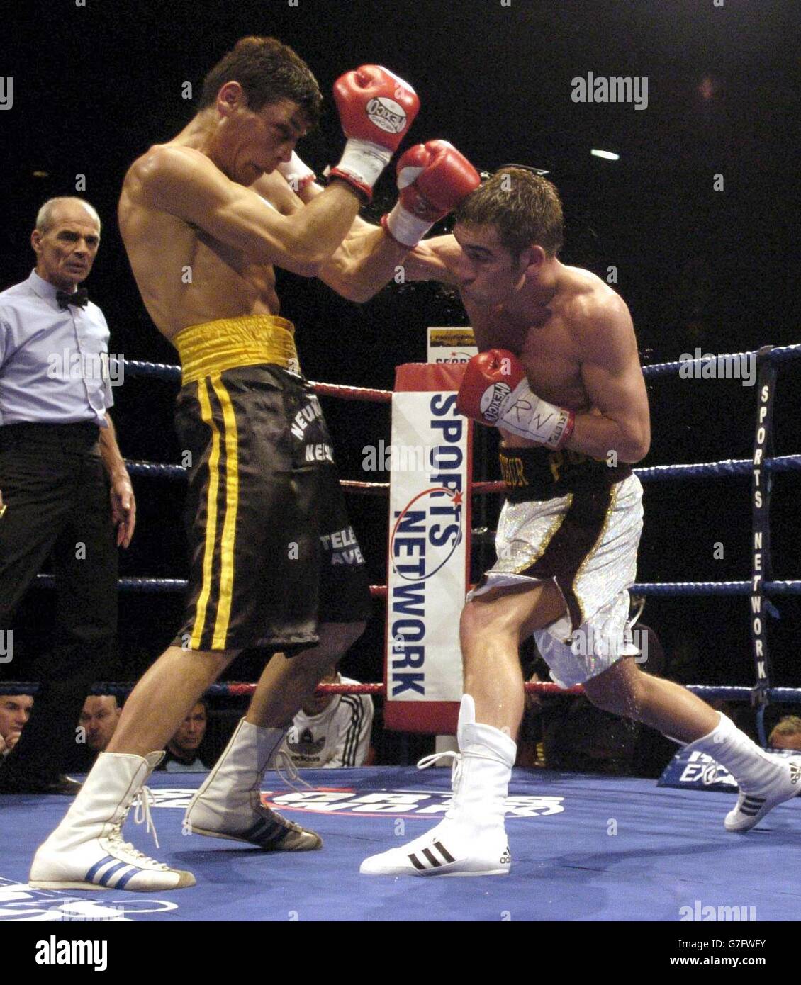 Alex Arthur, right, in action against Argentine Nazareno Ruiz, at ...