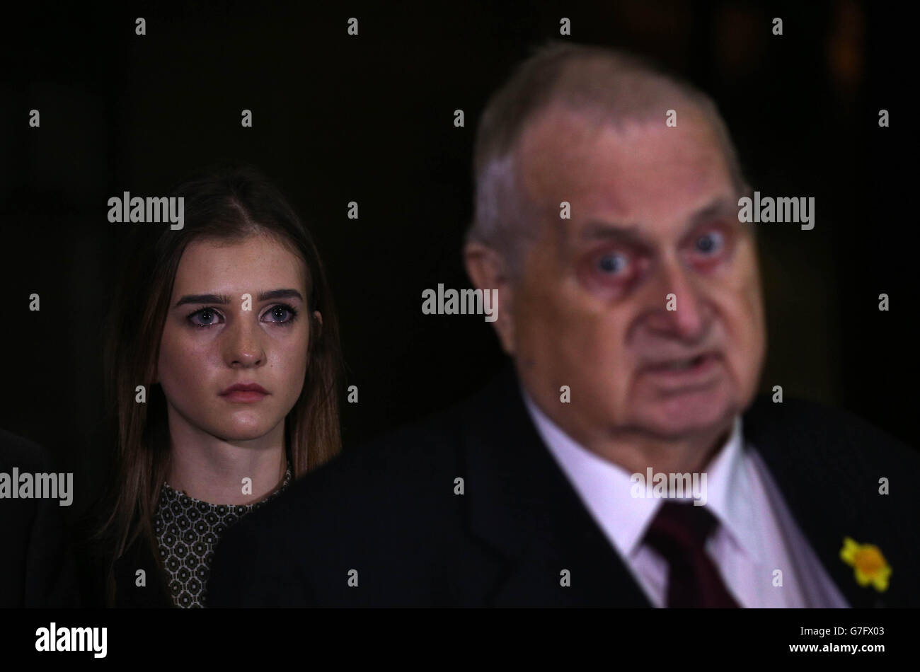 Aimee scott looks on as her grandfather morain scott hi-res stock ...