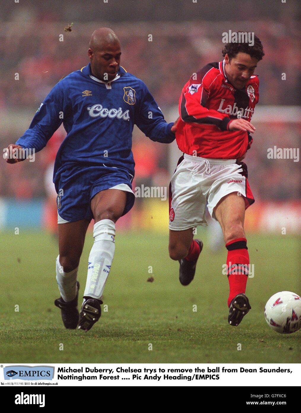 Soccer - Carling Premiership - Nottingham Forest v Chelsea Stock Photo ...