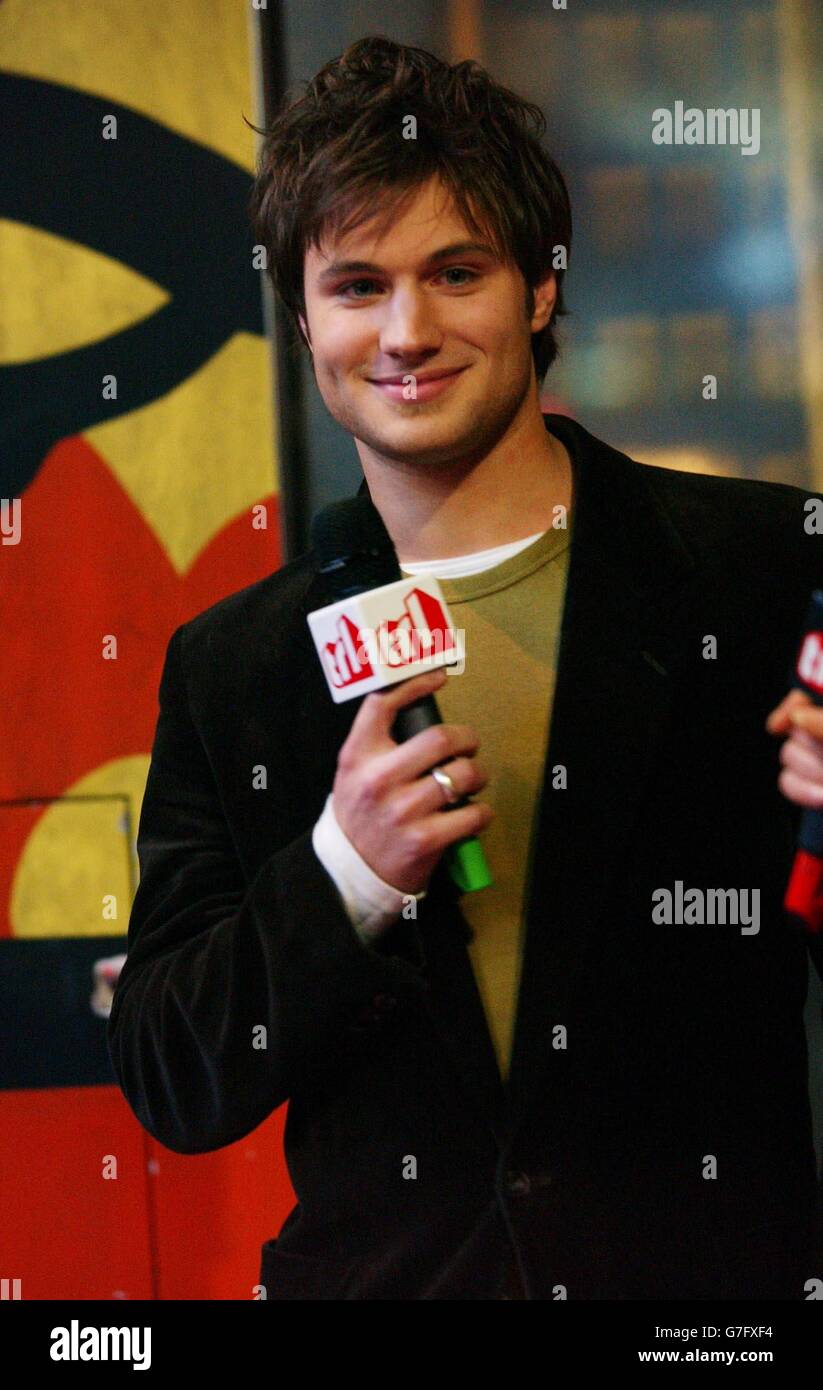 Singer Jamie Scott during his guest appearance on MTV's TRL - Total ...