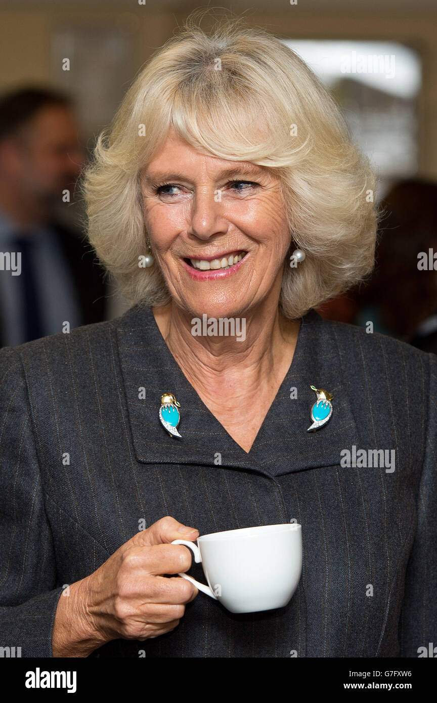 The Duchess Of Cornwall meets delegates during an official visit to HMP ...