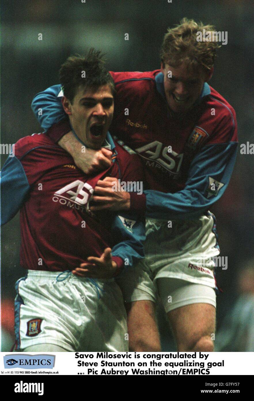 Aston villa on the equalizing goal hi-res stock photography and images ...
