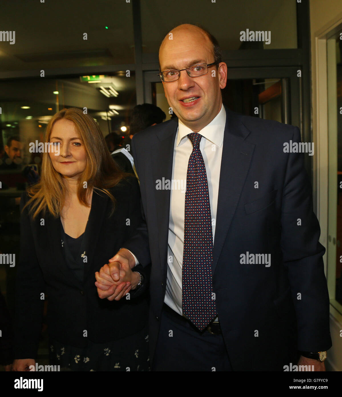 UKIP candidate Mark Reckless with his wife Catriona arriving for the ...