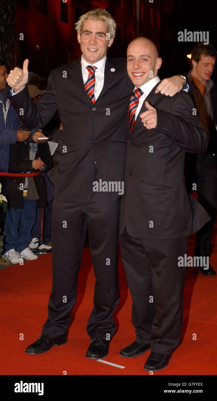 British double Olympic silver medalist divers Leon Taylor, left, and ...