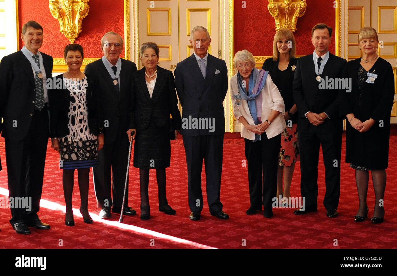 The Prince of Wales with (left to right) Dr Terry Bramall and Mrs ...