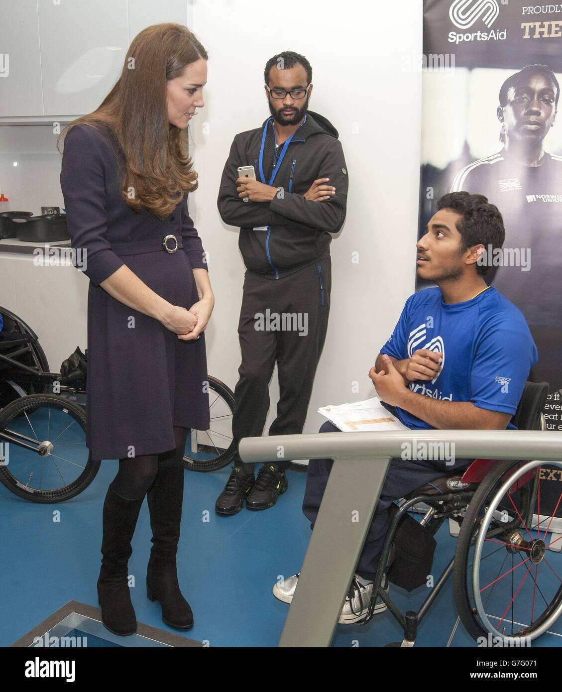 The Duchess of Cambridge, patron of SportsAid meets with a potential ...