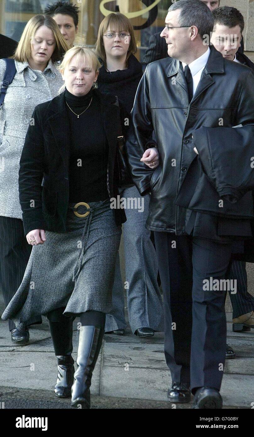 Eilisa Broadhurst arrives at Newcastle Crown Court today with PC Niel ...