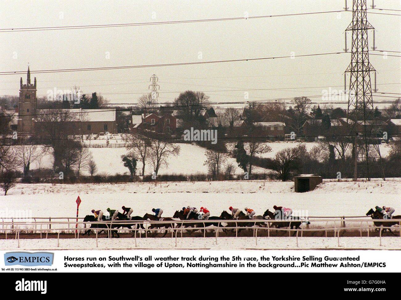 Horse races on snow hi-res stock photography and images - Alamy