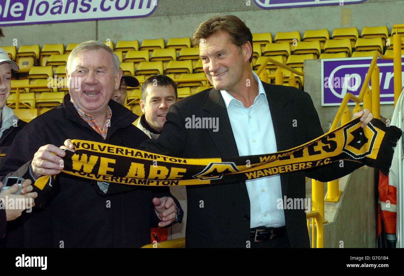 New Wolverhampton Wanderers' manager Glenn Hoddle meets the fans at ...