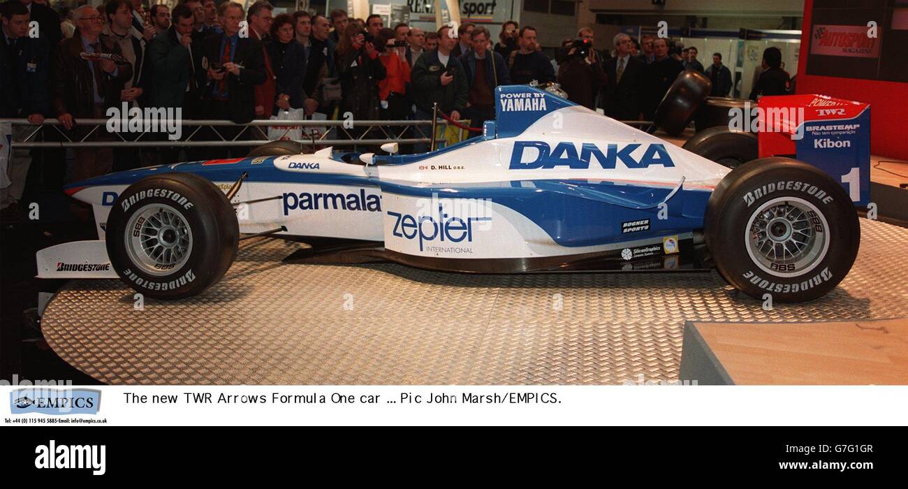 TWR Arrows launch at the NEC Birmingham. The new TWR Arrows Formula One ...
