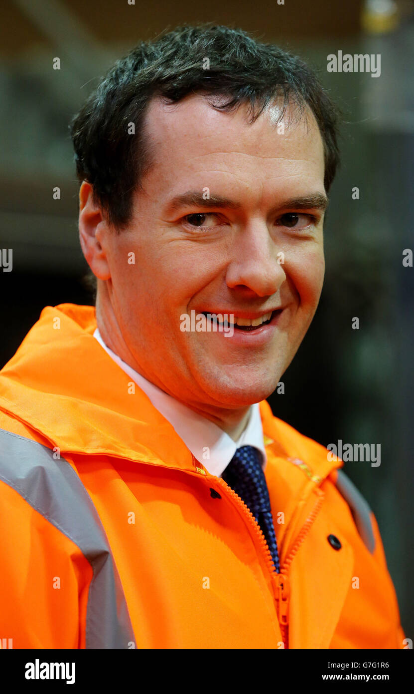 Chancellor George Osborne on a visit to Masterhitch near Rochester ...