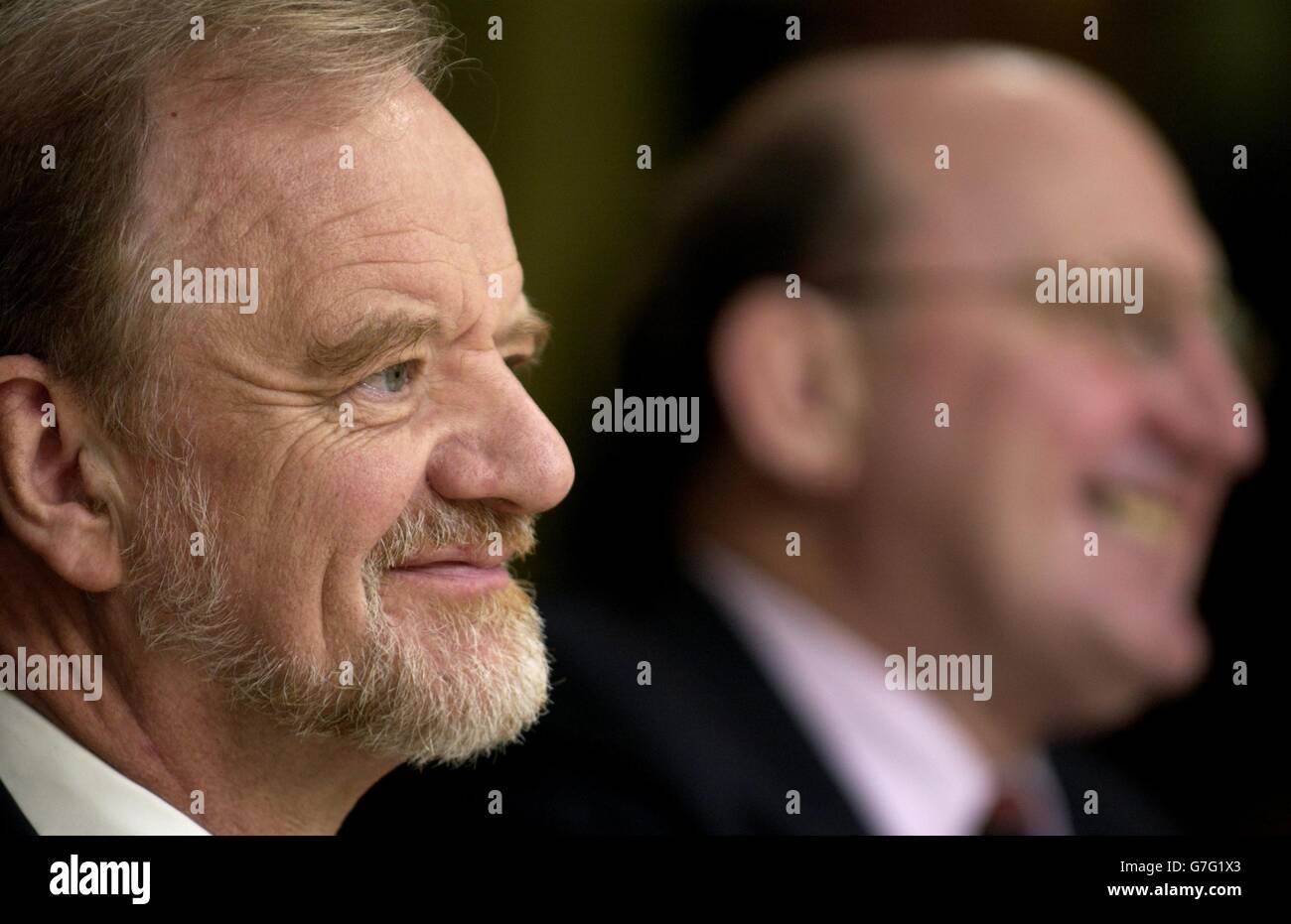 Former Foreign Secretary Robin Cook with Professor Sir Niel McCarmick ...