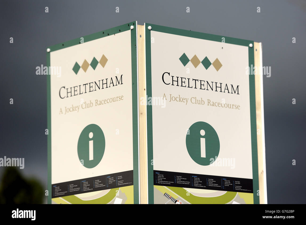 The jockey club sign at cheltenham racecourse hi-res stock photography ...