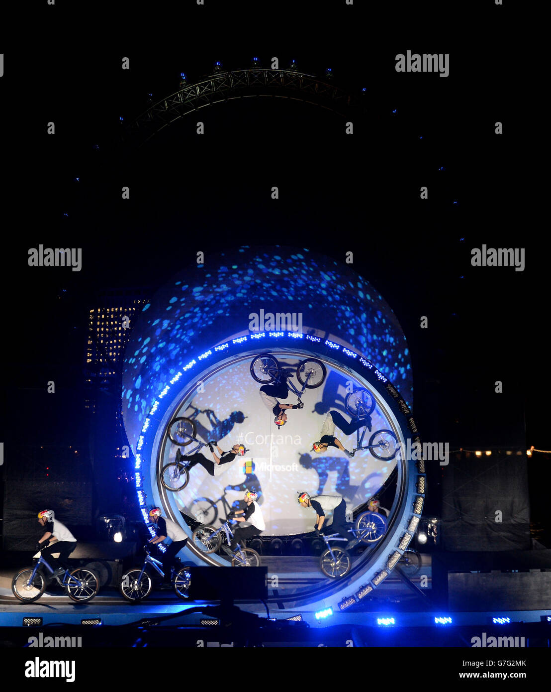 Danny MacAskill stunt Stock Photo - Alamy