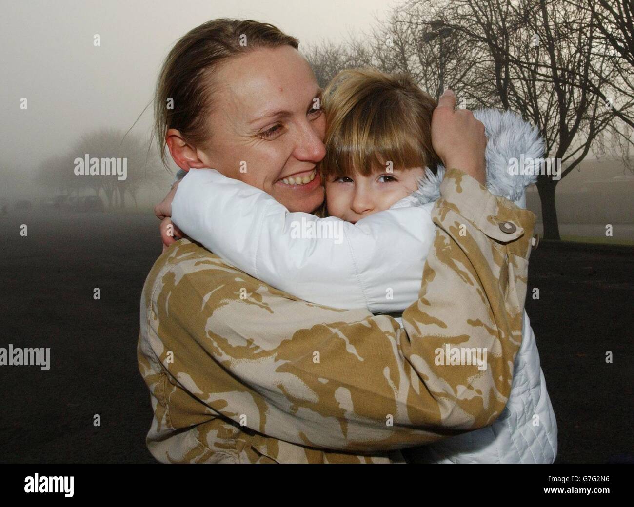 The only female to arrive at warminster barracks hi-res stock ...