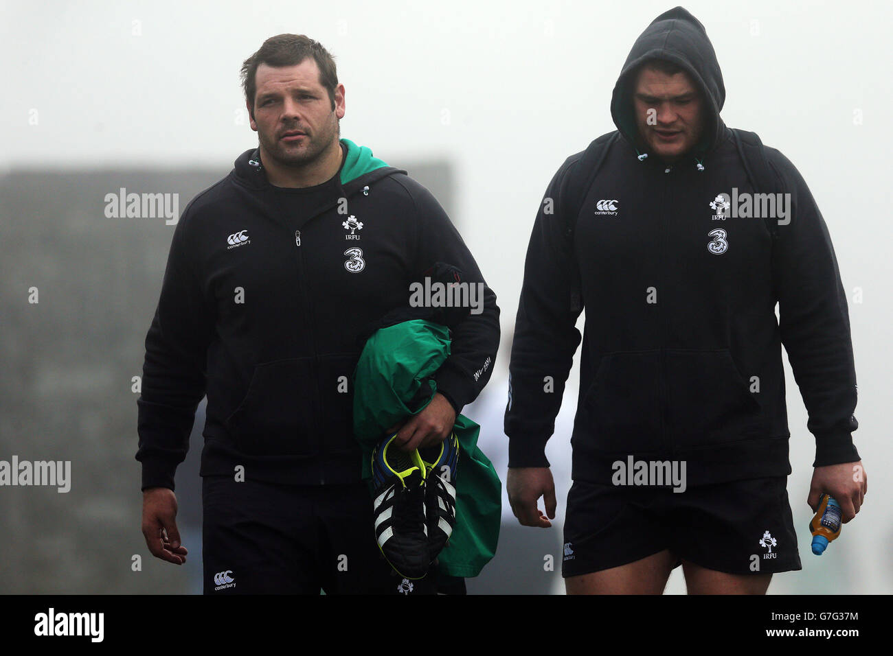 Irelands mike ross during training at carton house hi-res stock ...