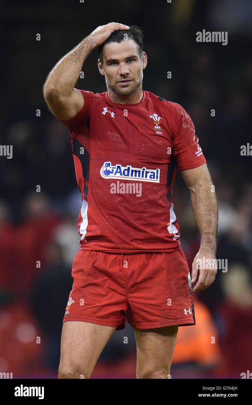 Wales' Mike Phillips stands dejected after the Dove Men Series match at ...