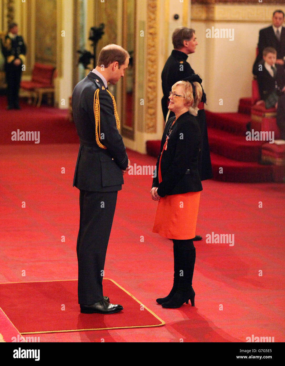 Is made obe duke cambridge investiture ceremony buckingham palace hi ...