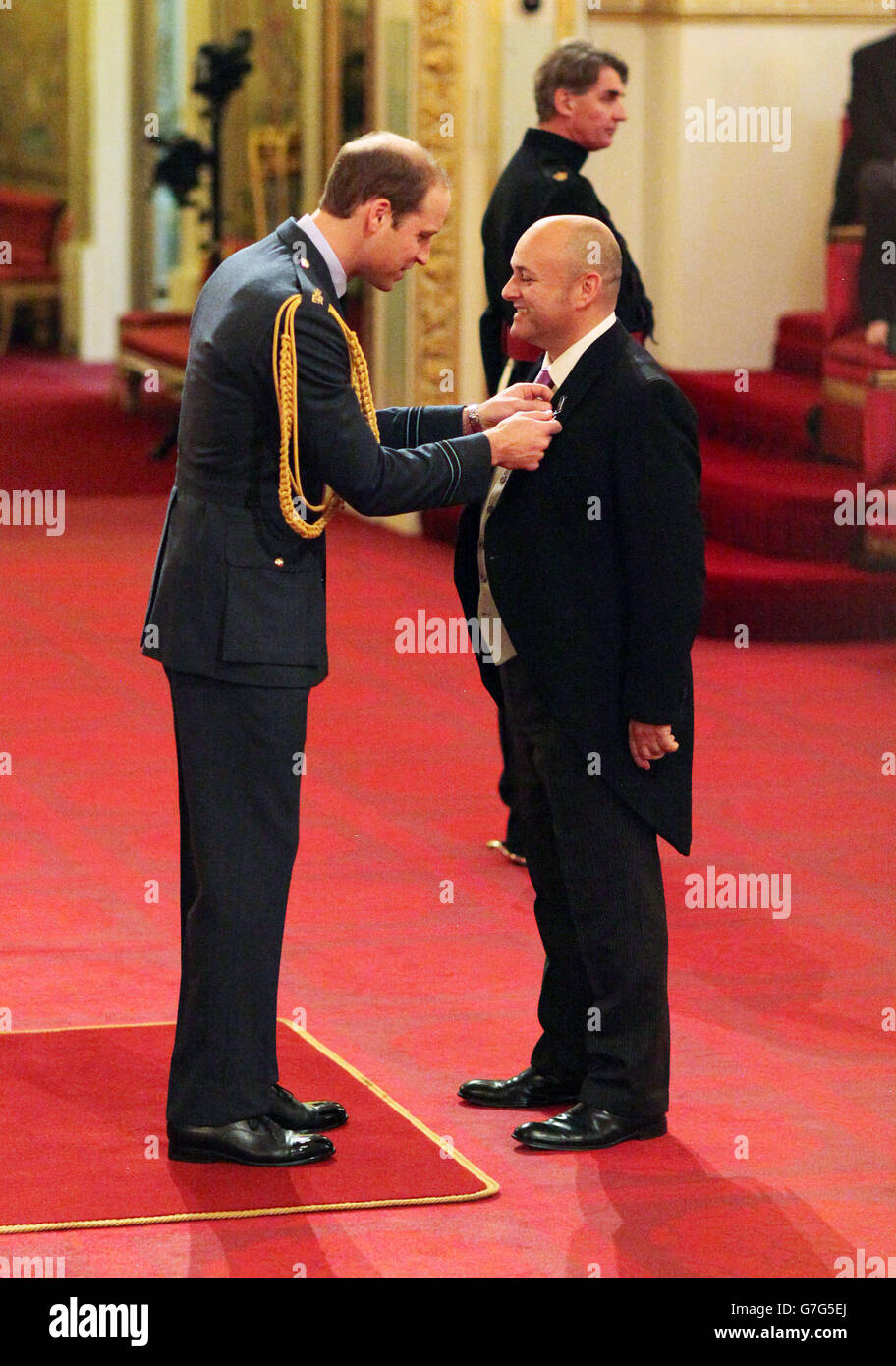 Is made obe duke cambridge investiture ceremony buckingham palace hi ...