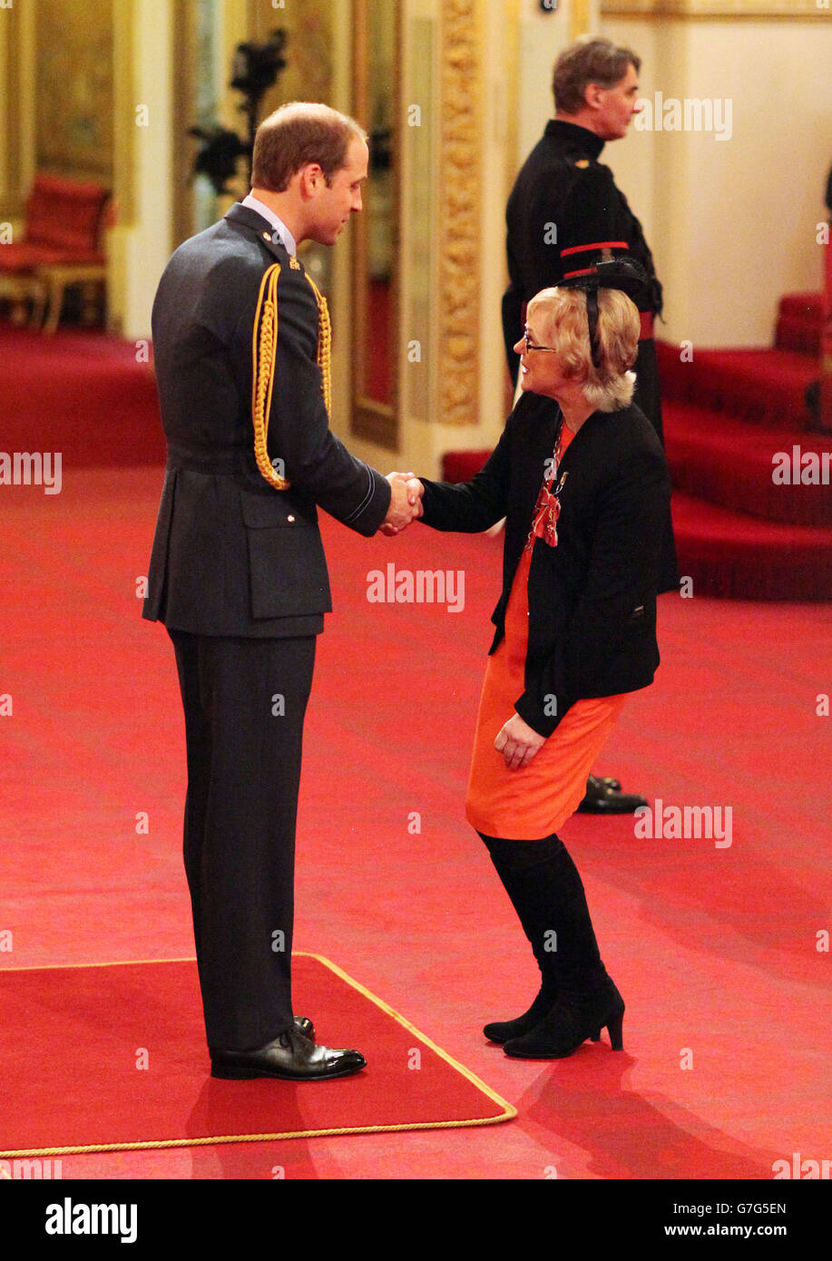 Is made obe duke cambridge investiture ceremony buckingham palace hi ...