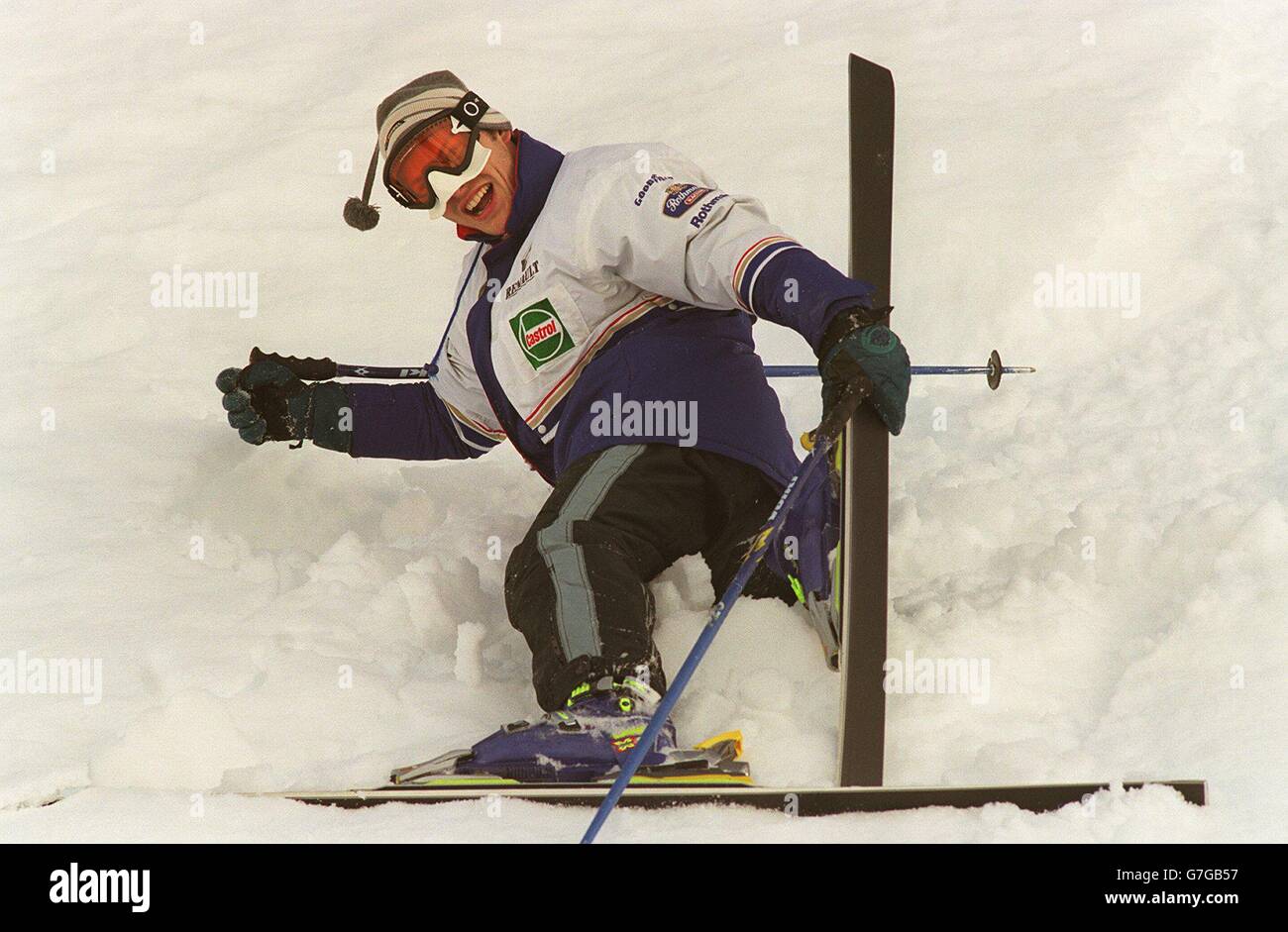 Motor Racing Skiing Stock Photo - Alamy