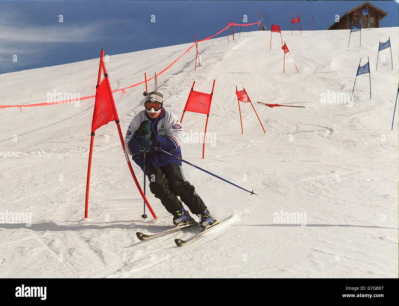 Motor Racing Skiing Stock Photo - Alamy