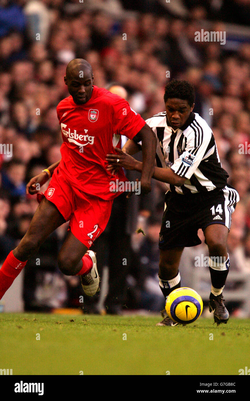 Soccer fa barclays premiership liverpool v newcastle united hi-res ...