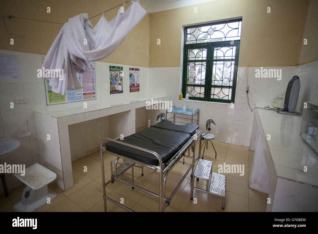 A room in a HIV clinic in Muong Ang District, Dien Bien Province ...