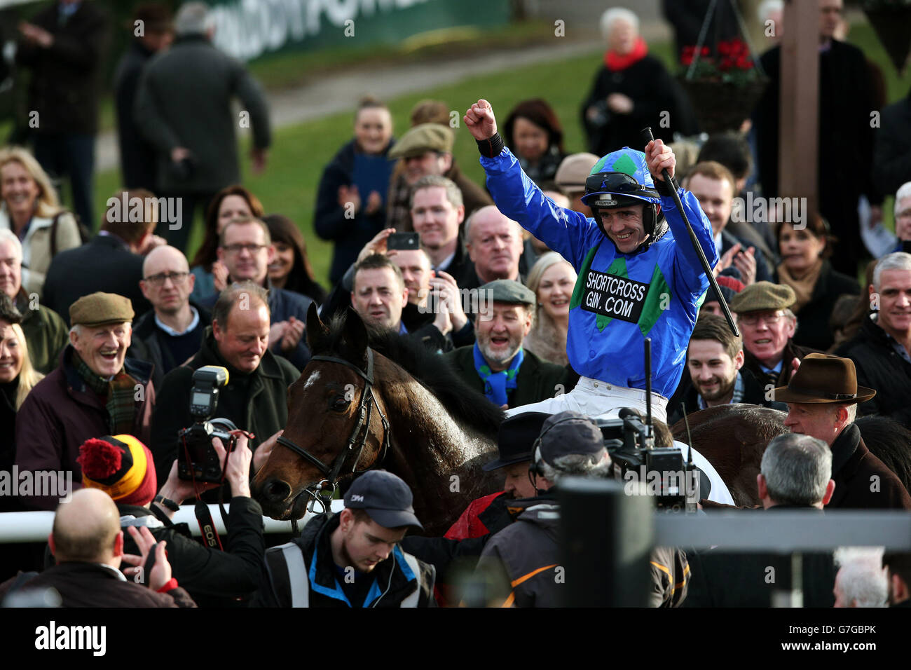 Hurricane Fly ridden by Ruby Walsh enters the parade ring after winning ...