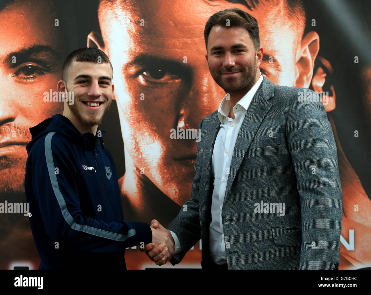 Boxing - Matchroom Announcement - The Old Library Stock Photo - Alamy