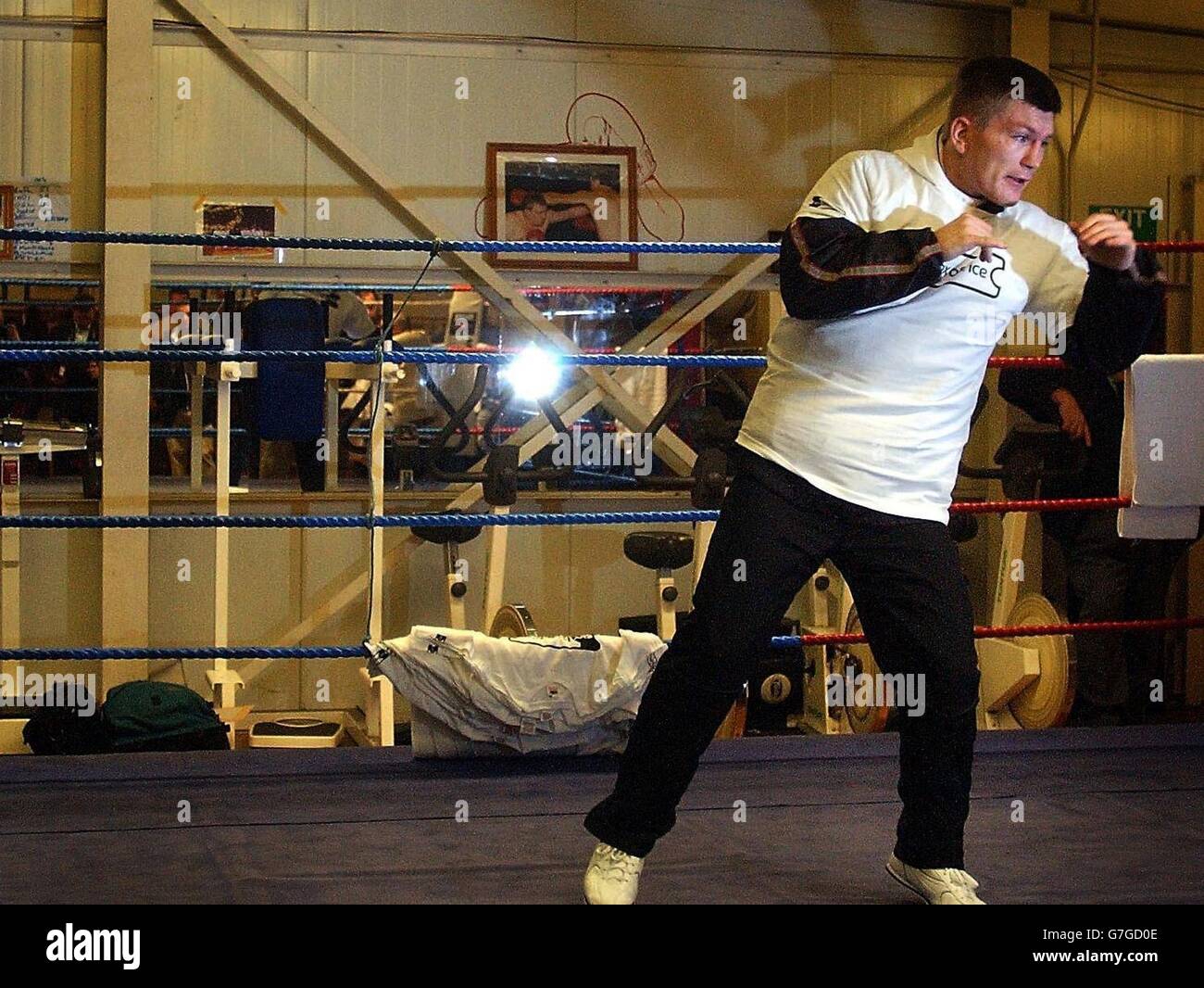 Ricky Hatton training session Stock Photo - Alamy