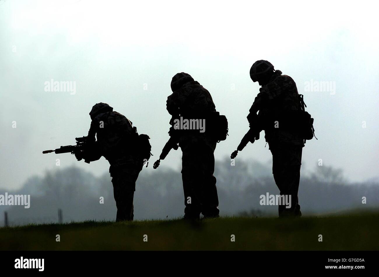 Cpl Kevin Turner (L), Private Srunia Rudrudro and Private Mikael Waqa ...