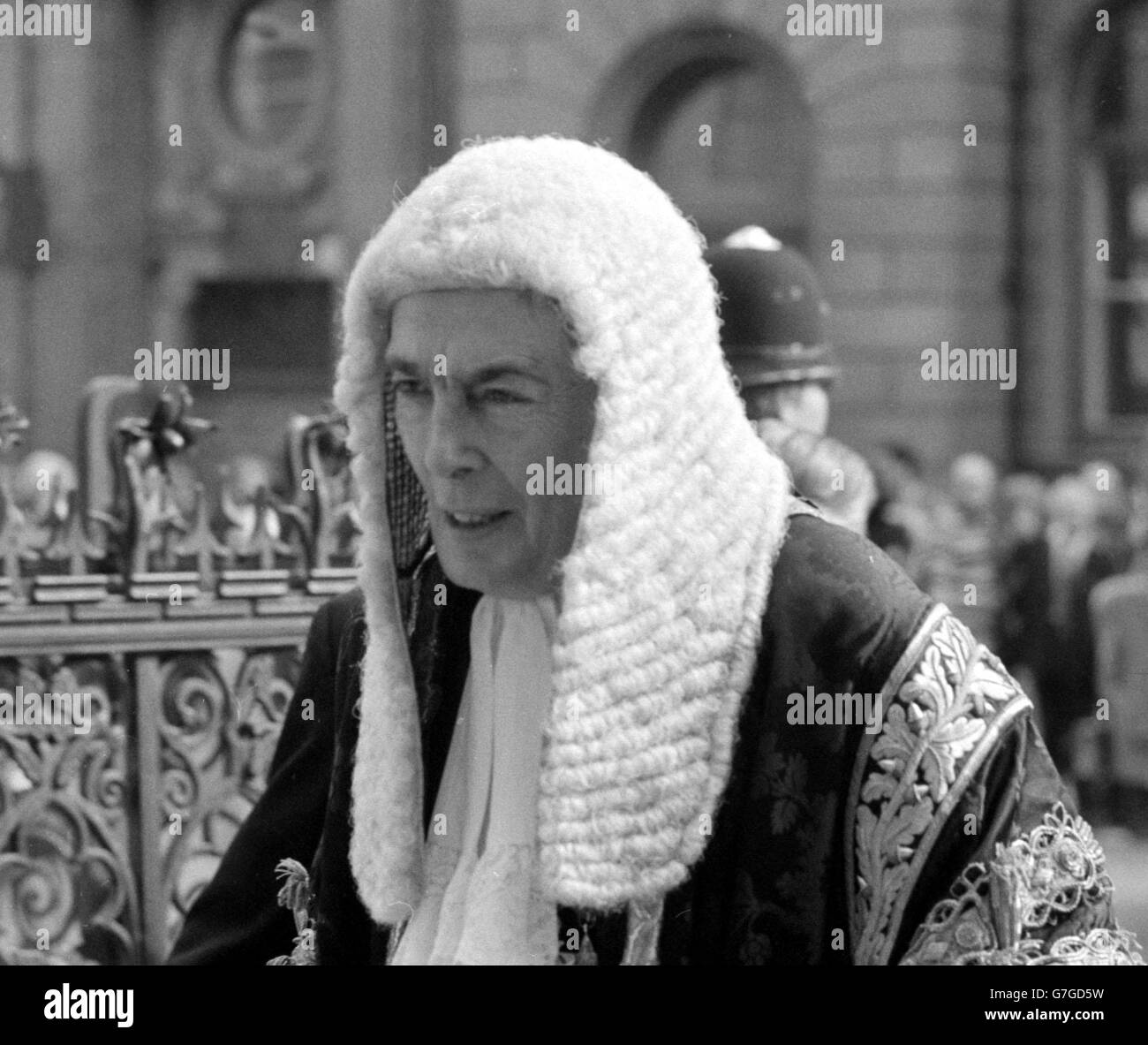 Lord Scarman. Lord Justice Scarman Stock Photo - Alamy
