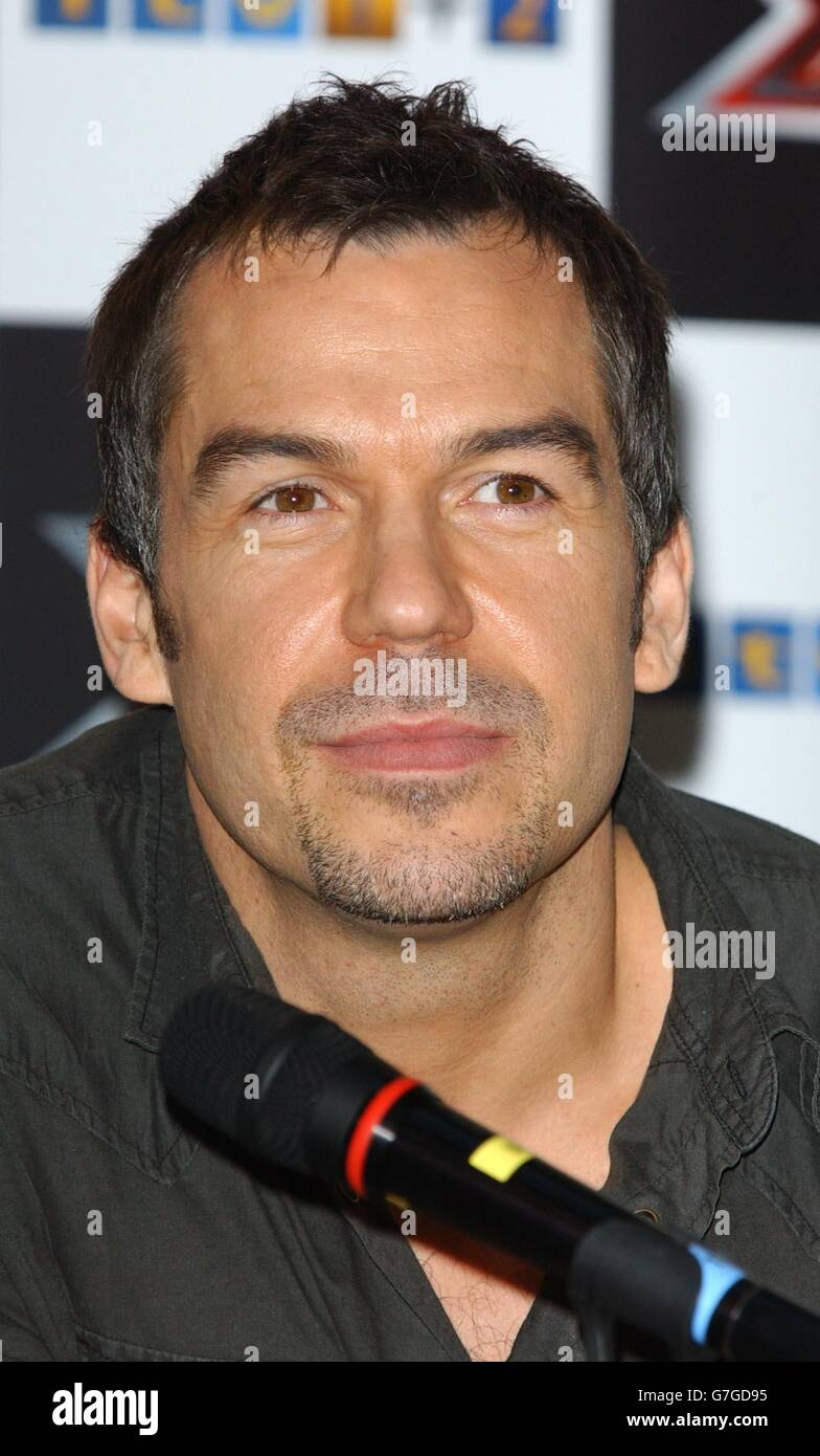 Finalist Steve Brookstein during a press conference before the grand ...